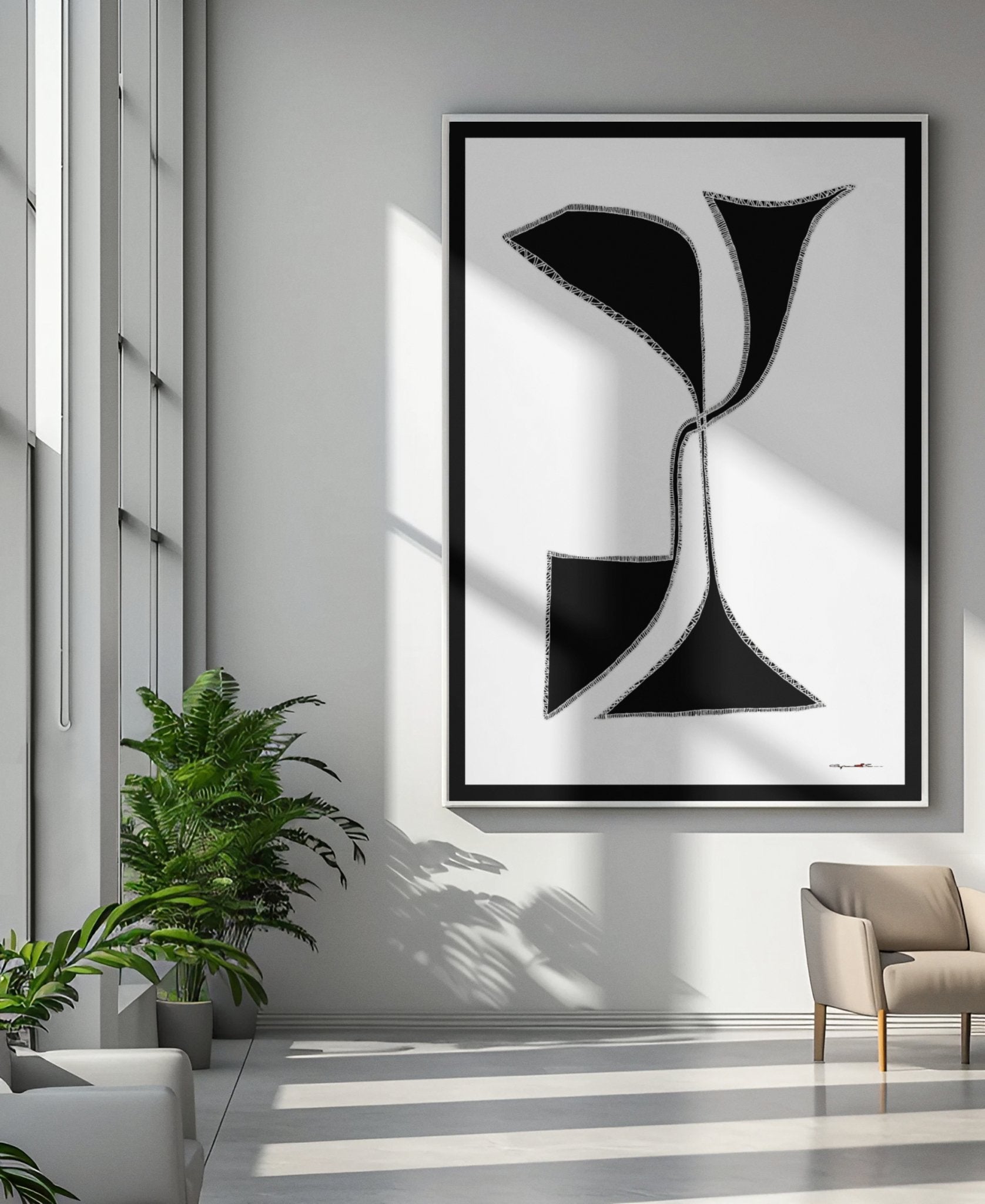 Abstract Wall Art - Abstract Wall Art Printed on Canvas Life Color Fill ...